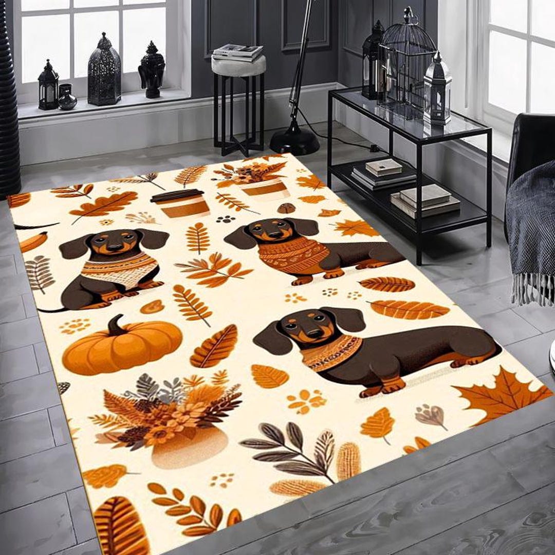 Dog Rug,animal Rug, Cool Animal Rug, Dog Themed Room Decor, Home Gift ...
