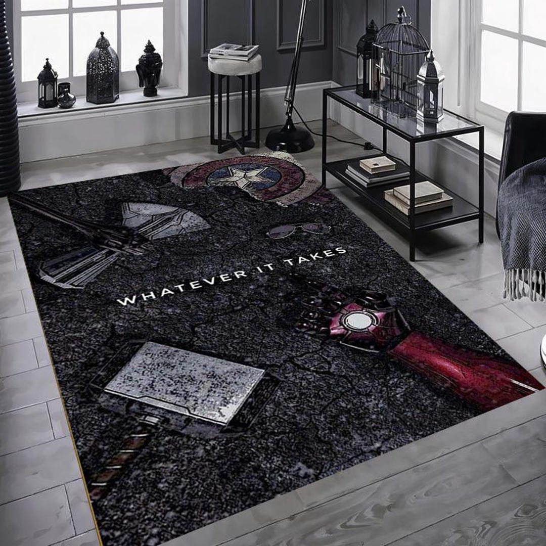 Marvel Cartoon Rug, Avengers Rug Fantastic Rug, Cartoon Character Rug ...