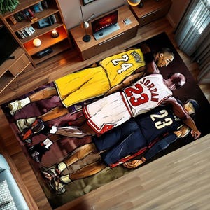 Legend NBA Rug, Amazing Team Rug, Basketball Rug, Famous Basketball ...