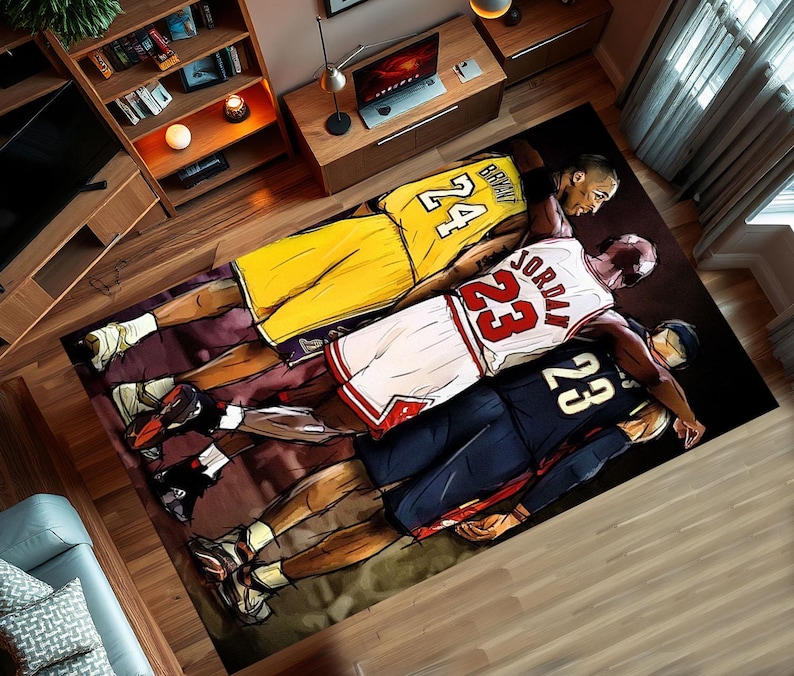 Legend NBA Rug, Amazing Team Rug, Basketball Rug, Famous Basketball ...