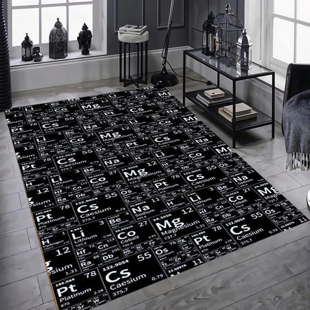 Periodic Table Rug, Periodic Rug,chemistry Rug,educational Rug,chemical ...