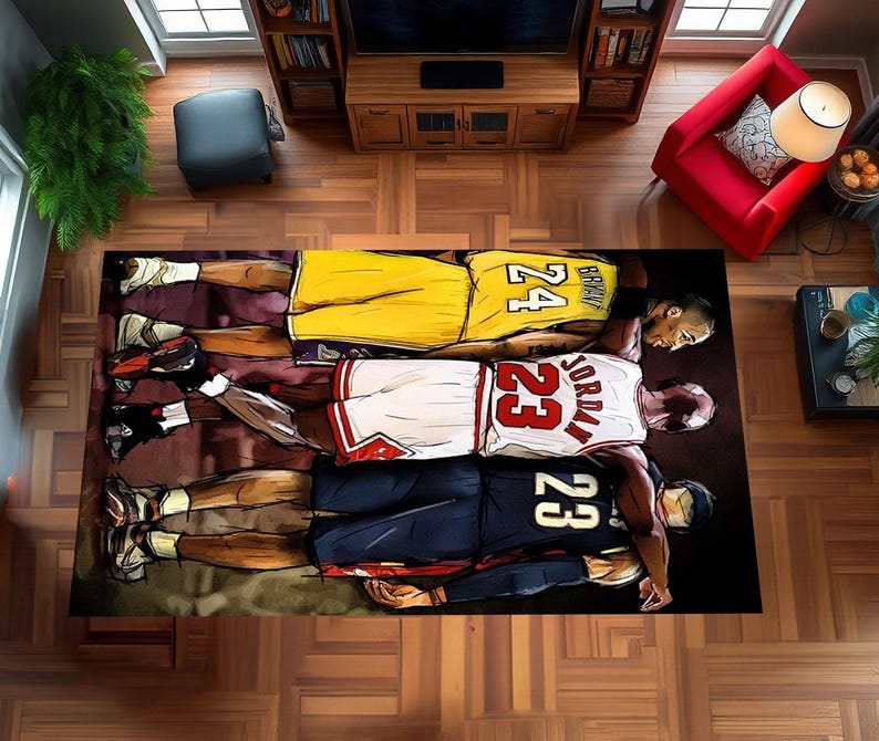 Legend NBA Rug, Amazing Team Rug, Basketball Rug, Famous Basketball ...