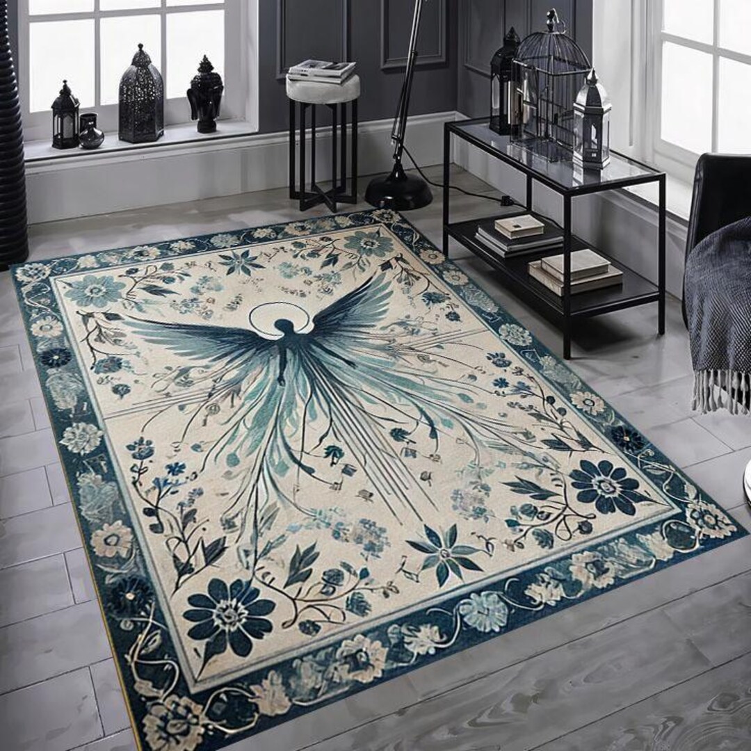 Far Eastern Art, Angel Carpet, Artwork Rug Saloon Rug, Non Slip Rug ...