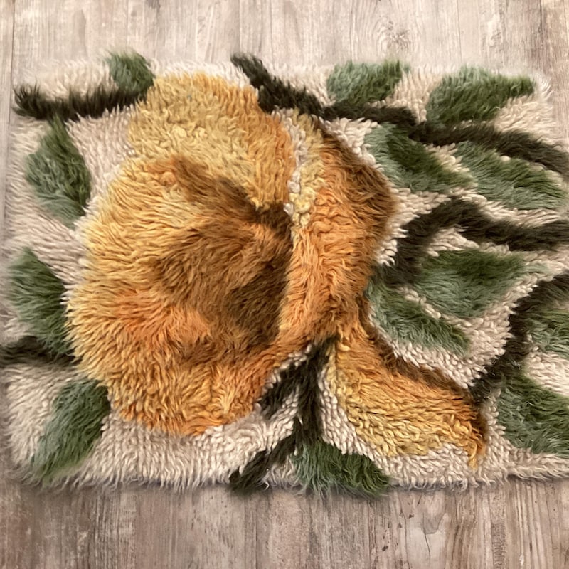 Vintage Mcm Rya Rug - Etsy