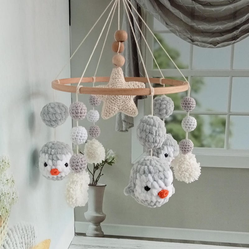Penguin Baby Mobile - Etsy