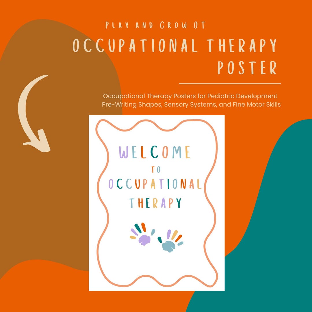 Welcome to Occupational Therapy Poster - Printable Clinic Decor - Etsy