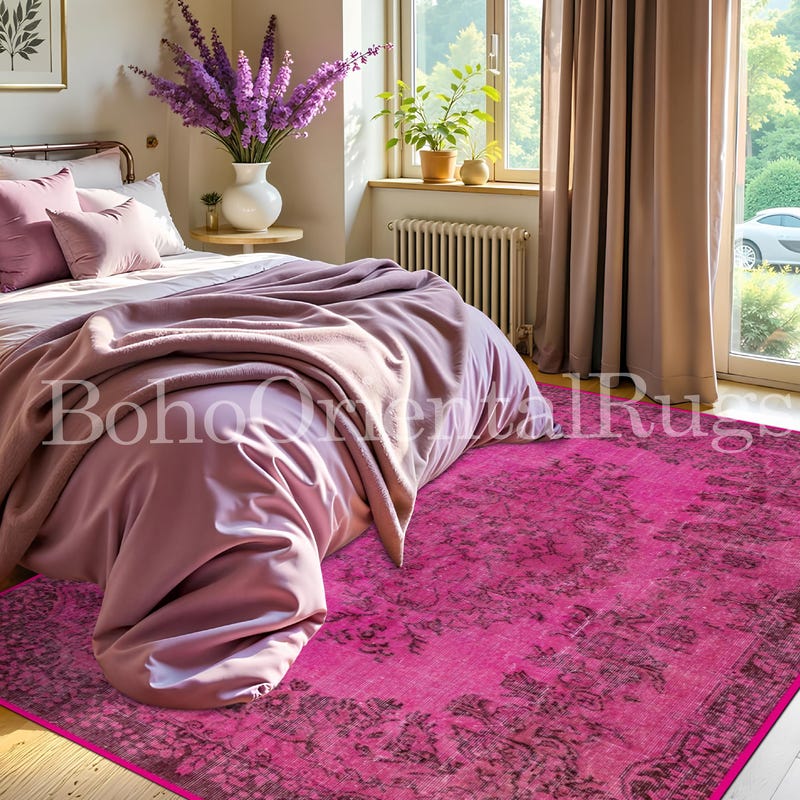 Pink Rug - Etsy