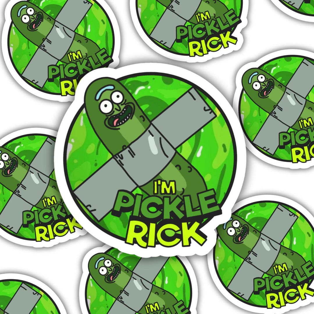 Pickle Rick | Sticker, Vinyl, Adult Swim, Rick and Morty, Pickle ...