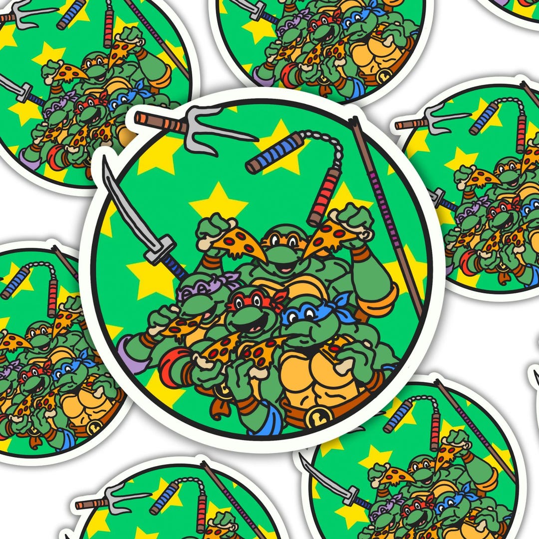 Pizza Break | Ninja Turtles, Vinyl, Sticker, Brothers, Pizza ...
