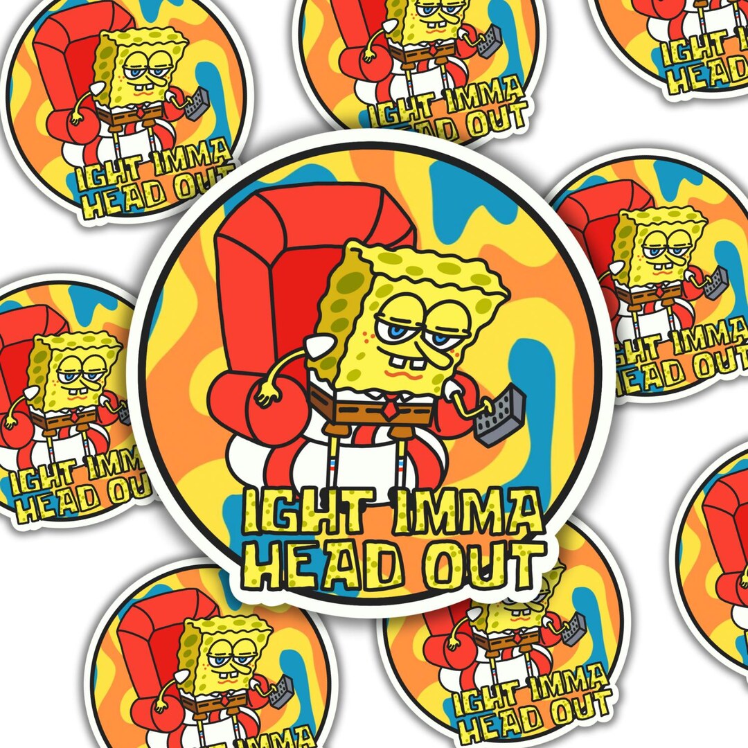 Heading Out | Spongebob Squarepants, Tv Show, Funny, Sticker, Vinyl ...