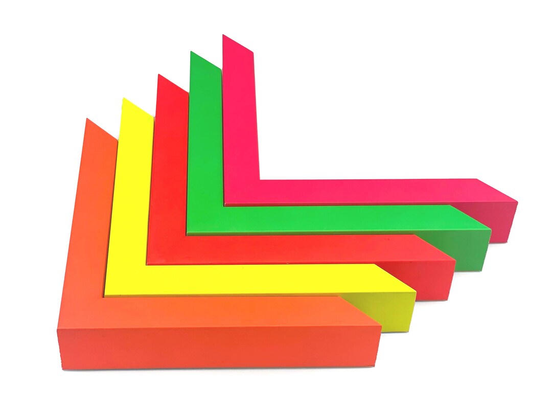 Neon Wood Box Frame: Modern Photo Display, A1-A5 Sizes - Etsy
