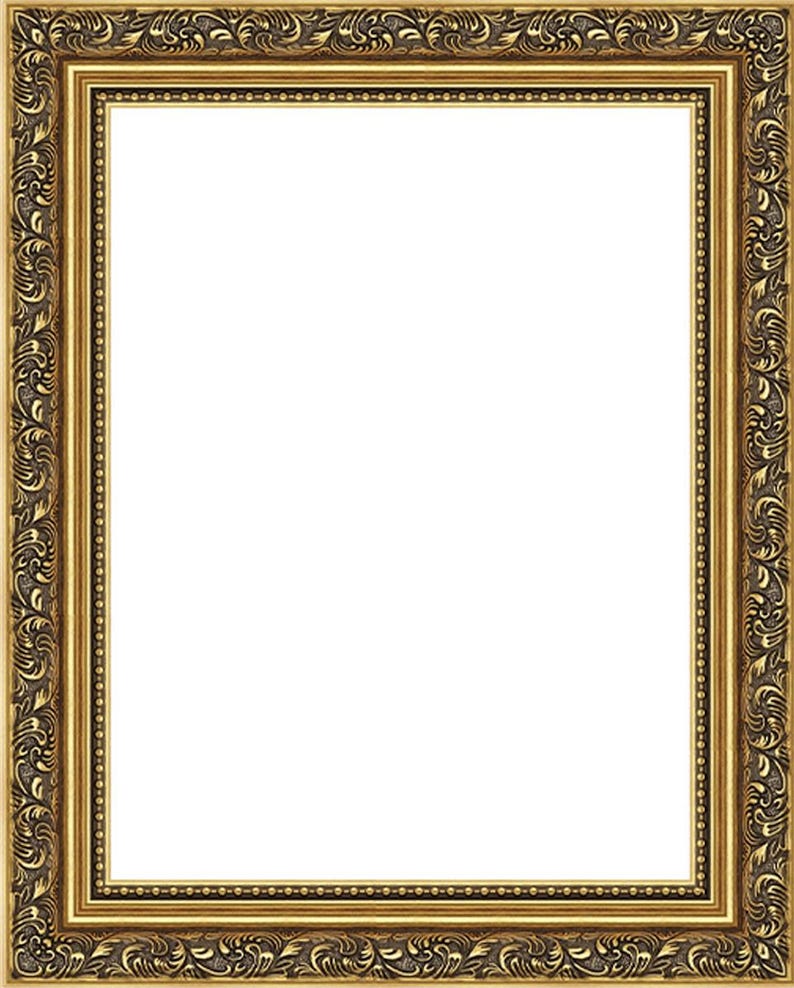 Cornice portafoto barocca decorata: stile vintage dorato, gamma ...
