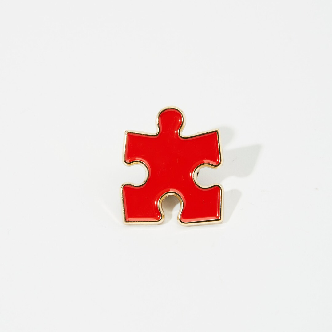 Puzzle Piece Pin - Etsy