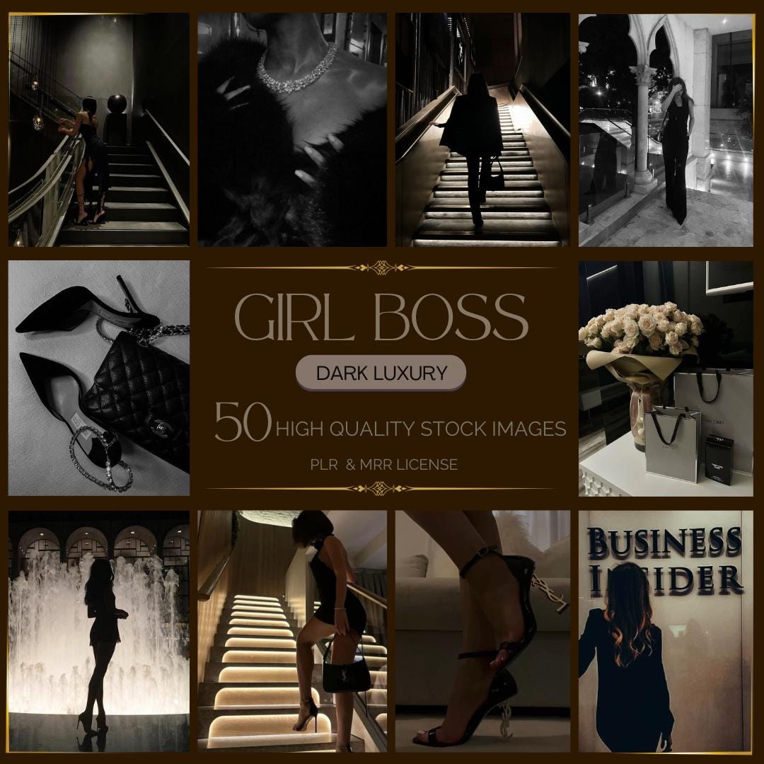 Luxurious Dark Aesthetic | Faceless Female Elegance | Girl Boss Vibes ...