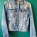 Hand Painted Butterfly Wing Denim Jacket - Size Small - Etsy