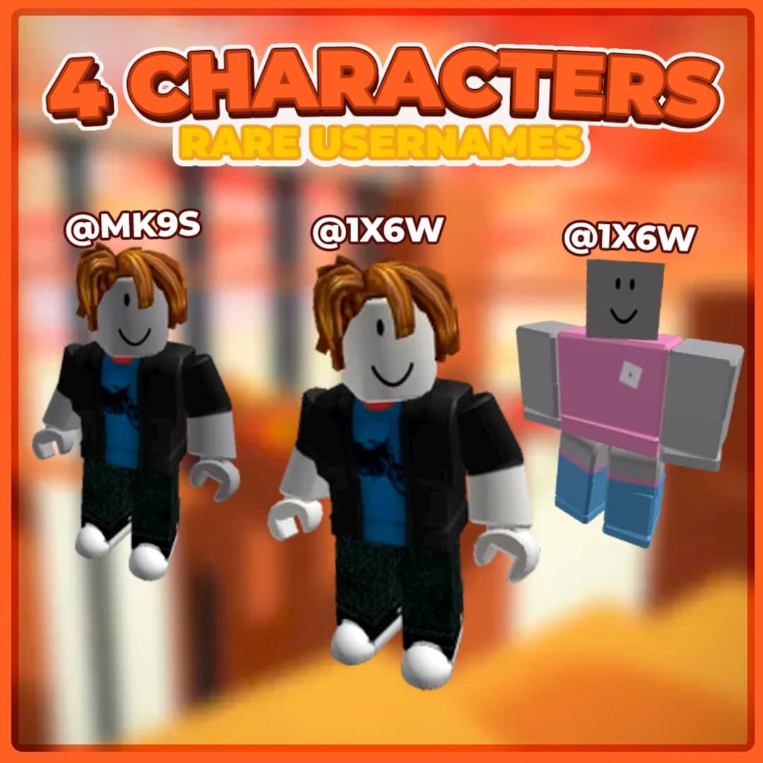 I Four Character Names I ROBLOX I Safe, Easy, Cheap I Mainable I 2008 ...