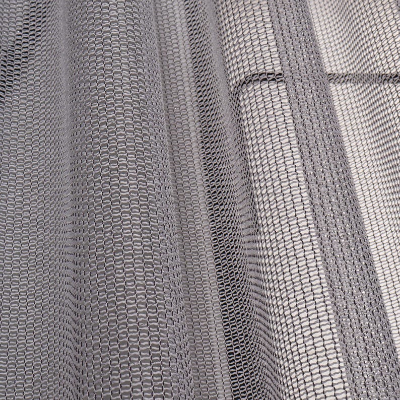 Modern Mesh Sheer Curtain – Lightweight Net Drapes, Grommet or Rod ...