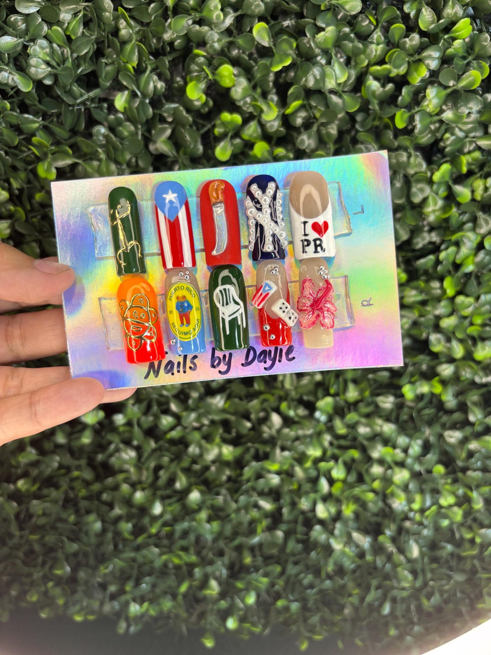 Custom Press on Nails: Puerto Rican Parade, Concert, Bad Bunny | NAILS ...