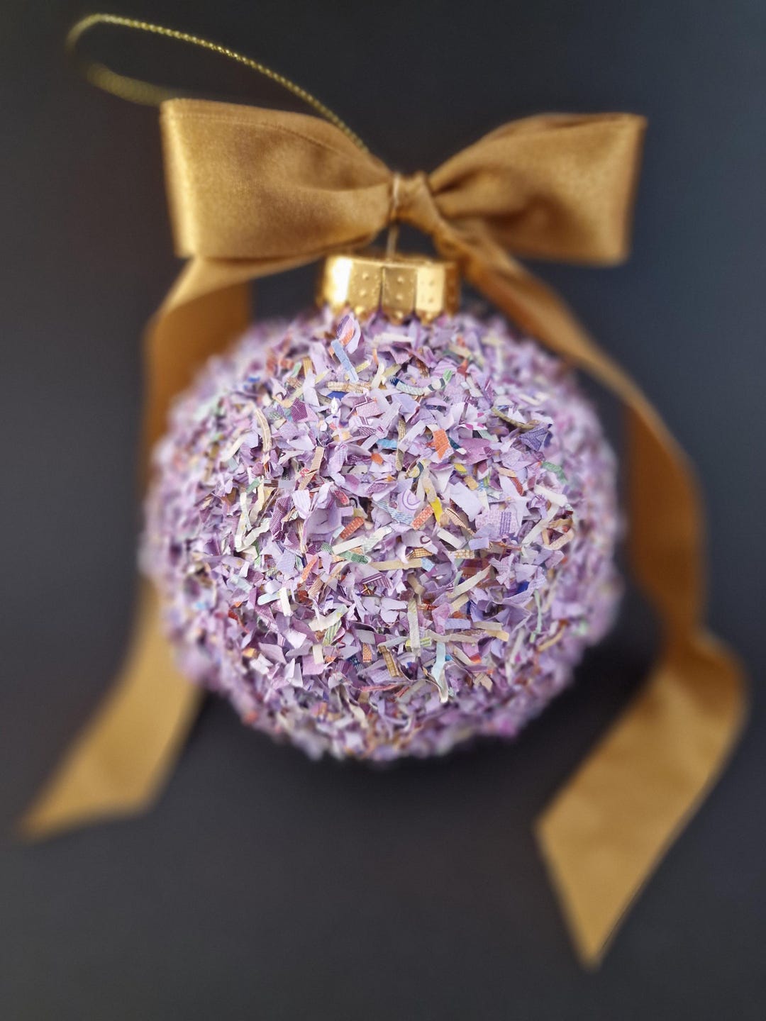 Upcycled Shredded Money Christmas Ornament, Cash Talisman - Etsy