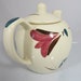 Vintage Purinton Tea Pot in Ivy Red Blossom - Etsy