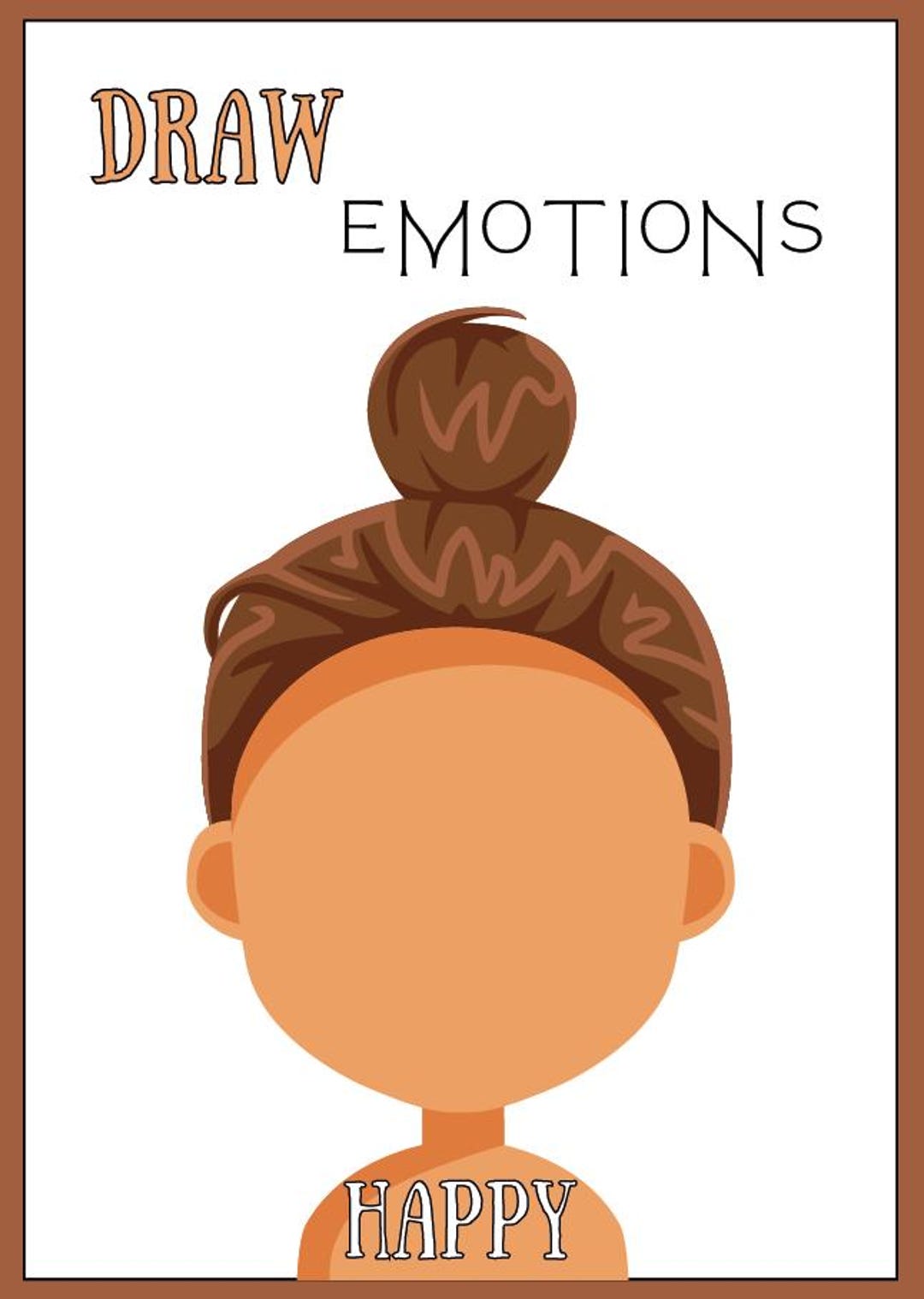 Draw Emotions Pages Kindergarten, Handwriting Practice for Kids ...