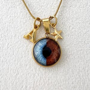 Cat Eye Necklace – Custom Hand-painted Pet Portrait Pendant ...