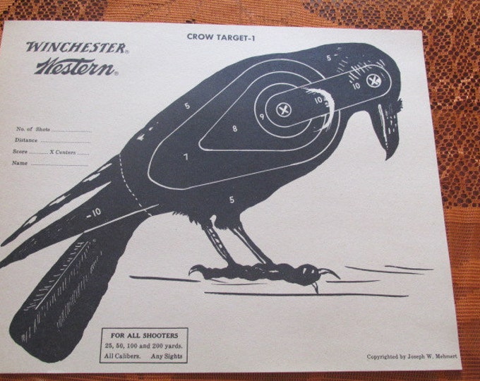 Winchester Western Hunting Paper Crow Target - Etsy