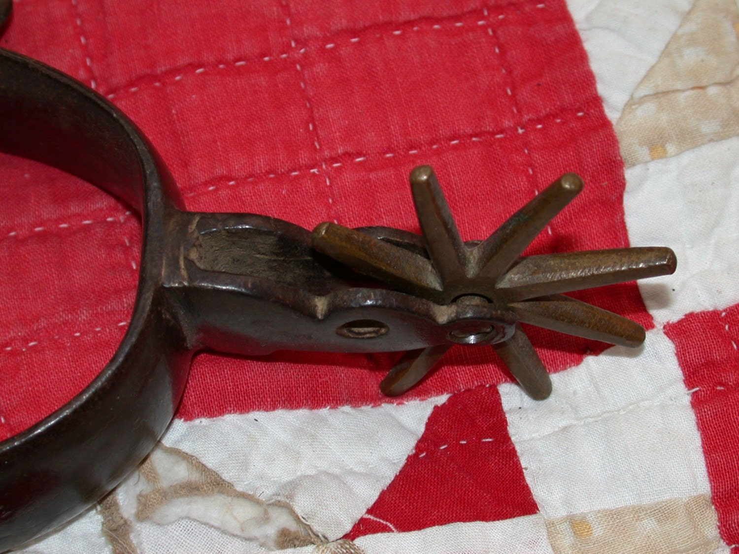 Old West Vintage SINGLE SPUR Brass ROWELL - Etsy