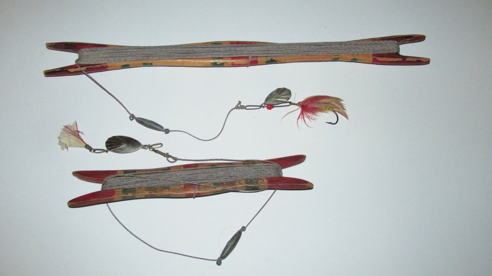 Folk Art , Vintage Fishing Hand Spool Jigging Stick - 8" - Etsy