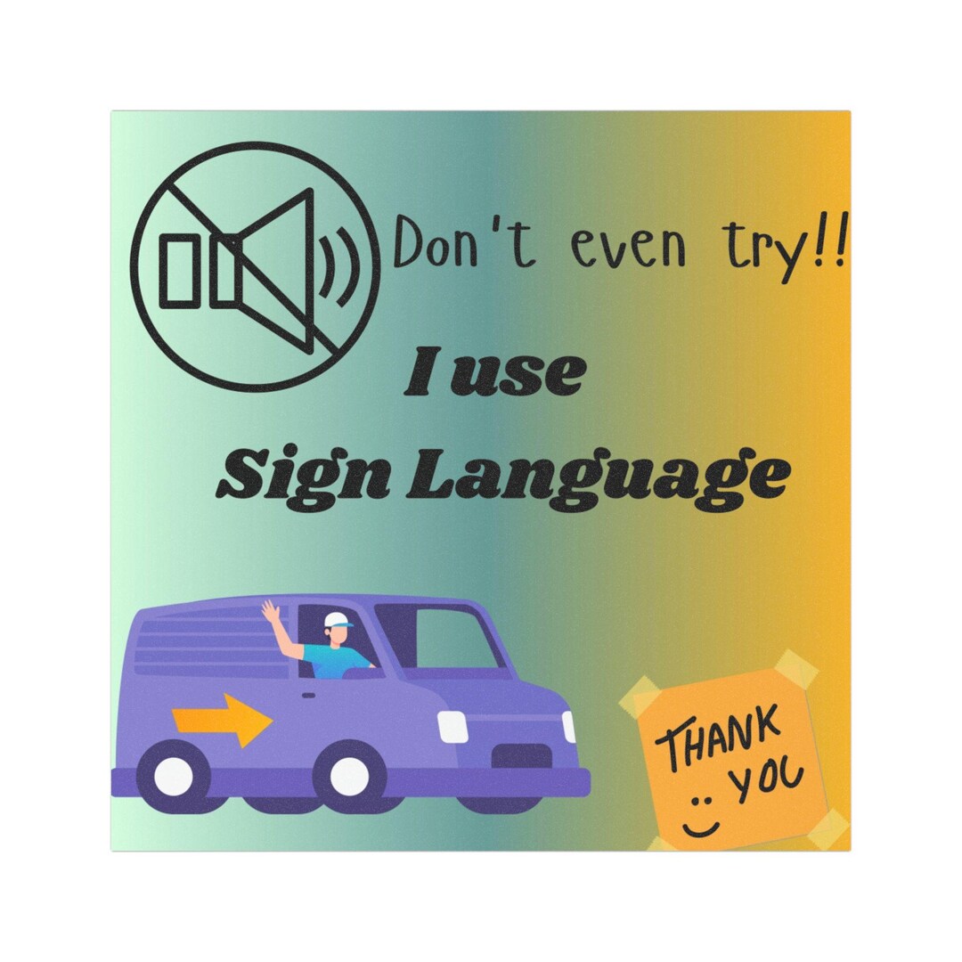 Car Magnets, Don't Even Try, Honking, Sign Language, Thank You, Cute ...