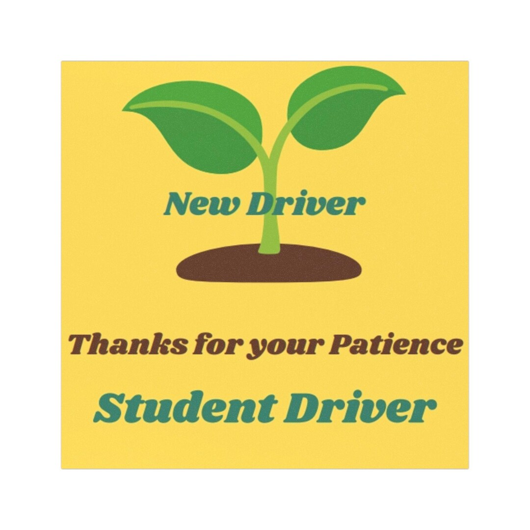 Car Magnets, Cute, New Driver, Student, Please, Thanks, for Your ...