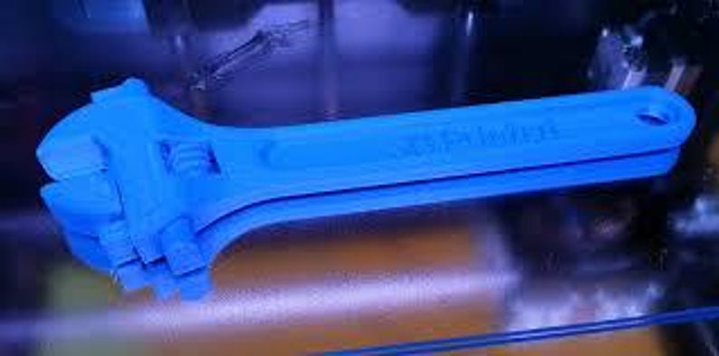 Adjustable Wrench STL File – Printable Spanner Tool for Workshop ...