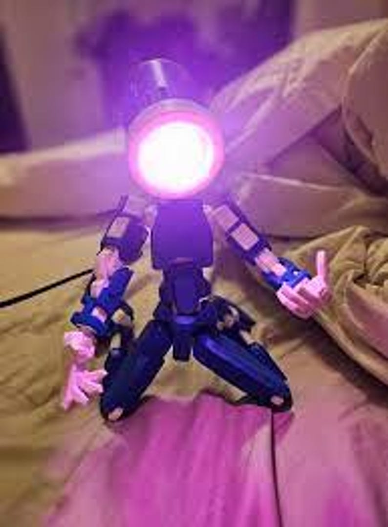 Robot Lamp STL – Futuristic 3D Printable Robot Light Model - Etsy