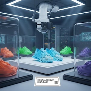 Wearable Sports Shoe STL File – Realistic Full-size 3D Printable Model ...