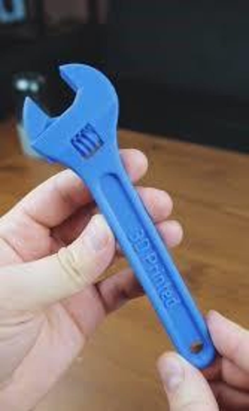 Adjustable Wrench STL File – Printable Spanner Tool for Workshop ...