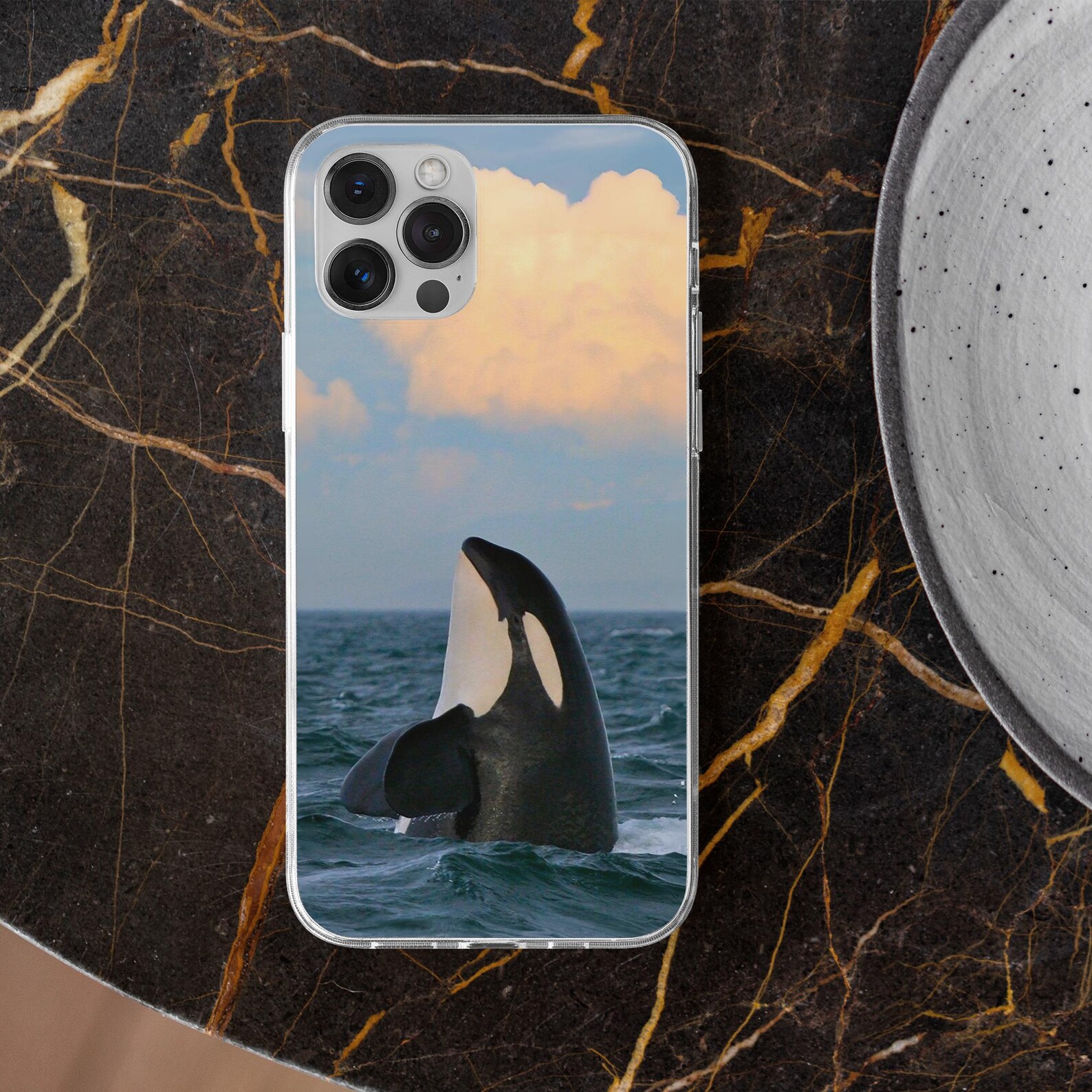 Orca Phone Case Killer Whale Ocean Wildlife Cover for iPhone 17pro, 16 ...