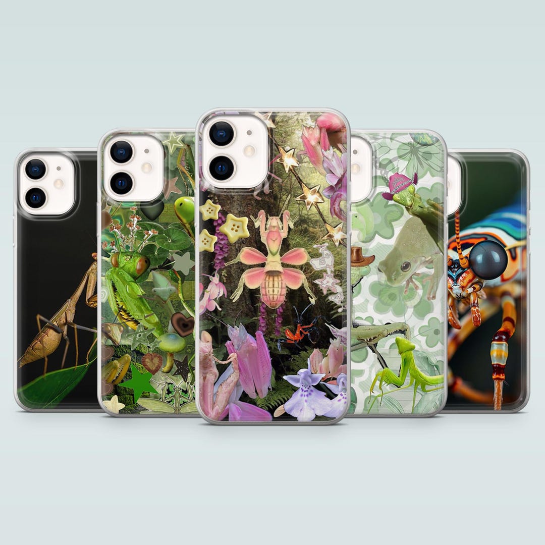 Praying Mantis Phone Case Colorful Bug Cover for iPhone 17pro, 16e, 15 ...