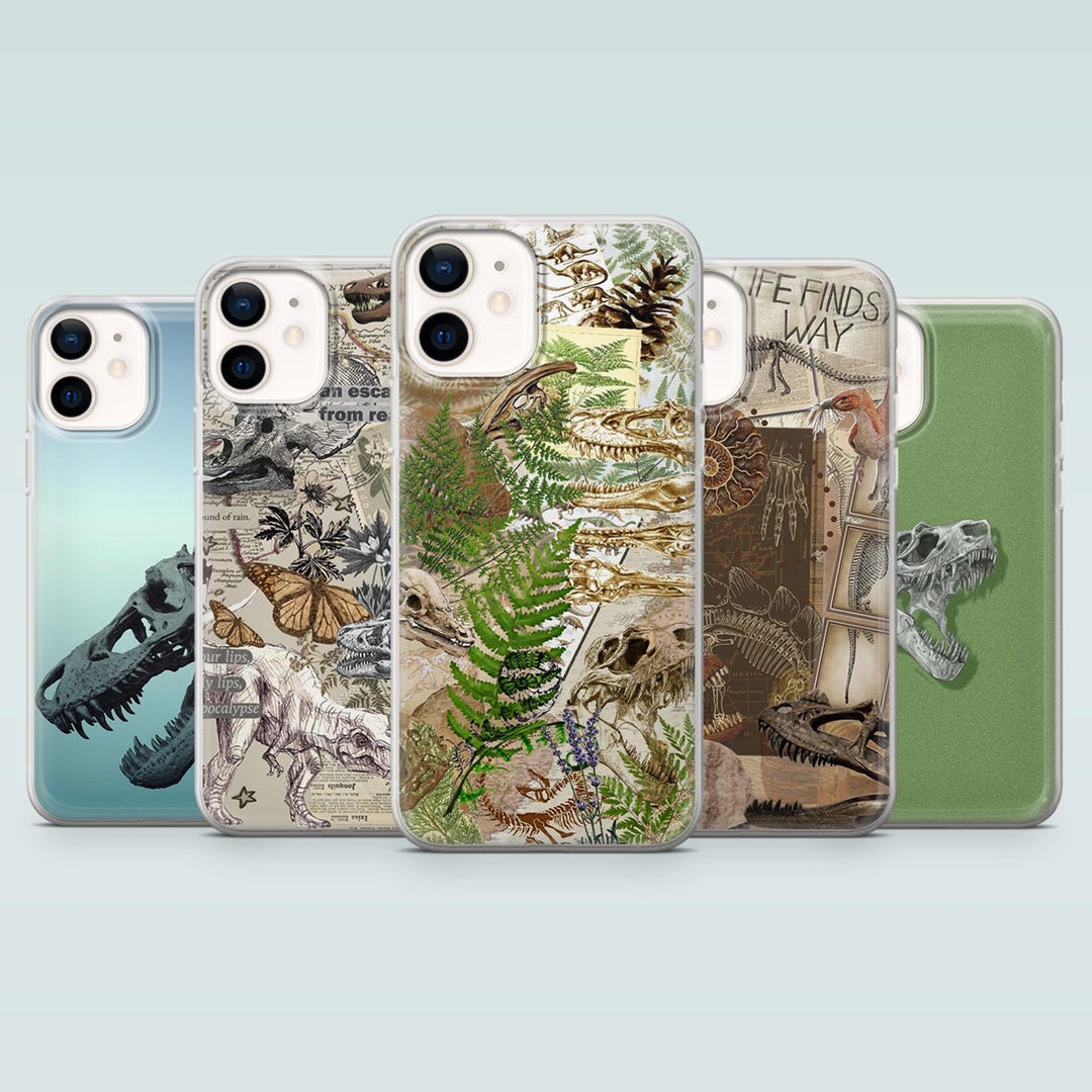 Dinosaur Phone Case Fossil T-rex Skeleton Cover for iPhone 17pro, 16 ...