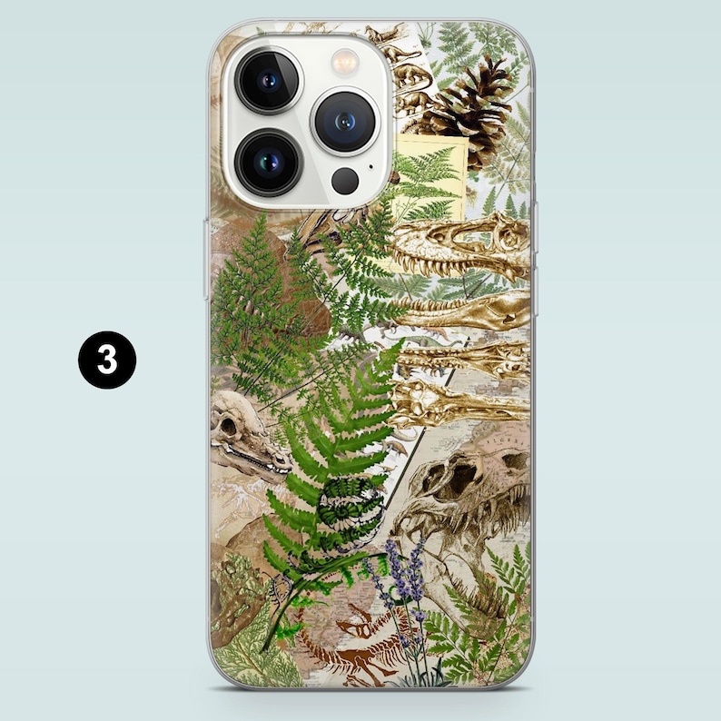 Dinosaur Phone Case Fossil T-rex Skeleton Cover for iPhone 17pro, 16 ...