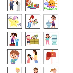 Printable Daily Routine Checklist for Kids. Kids Chore Chart Morning ...