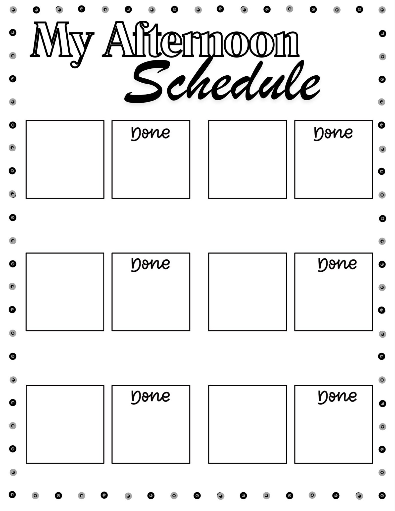 Printable Daily Routine Checklist for Kids. Kids Chore Chart Morning ...