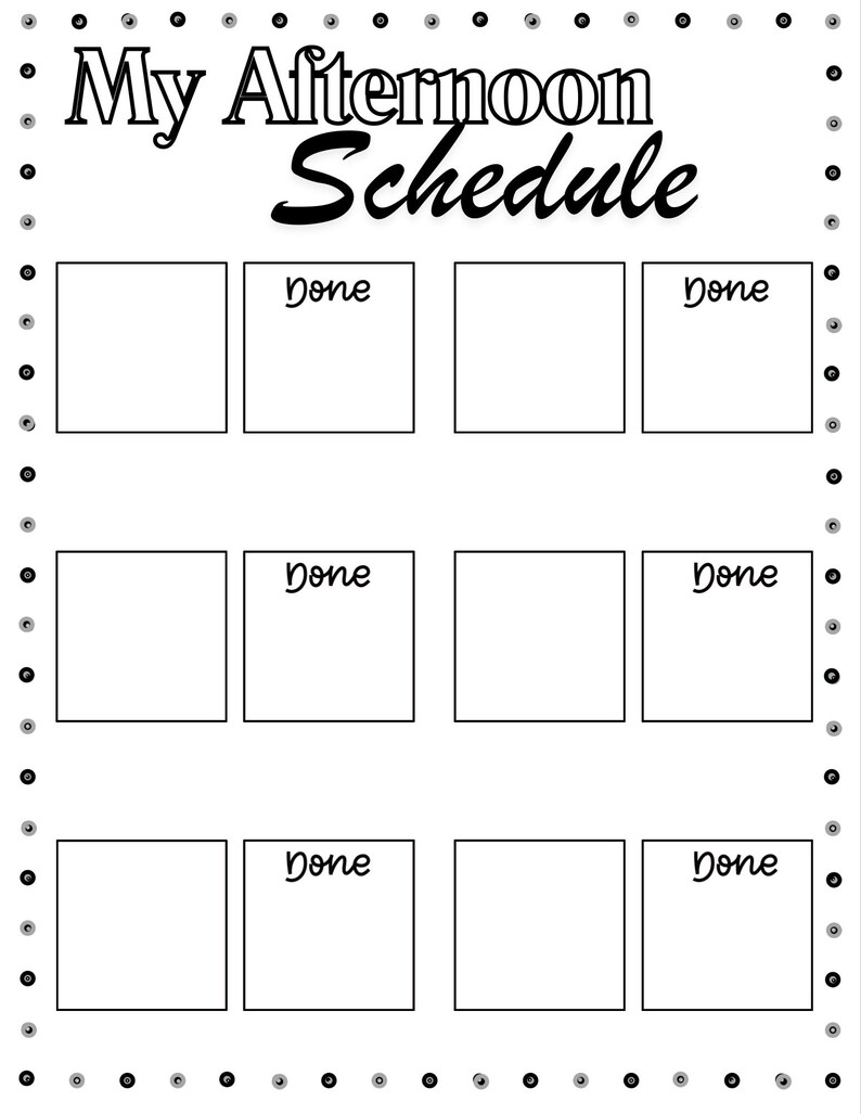 Printable Daily Routine Checklist for Kids. Kids Chore Chart Morning ...