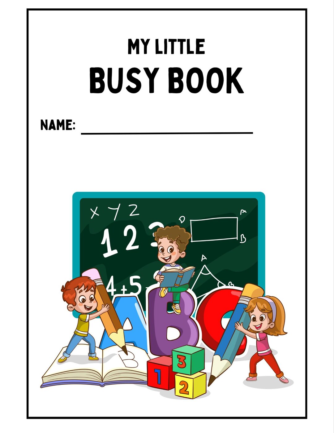 22-page Early Learners Busy Book | Digital Download | Preschool ...