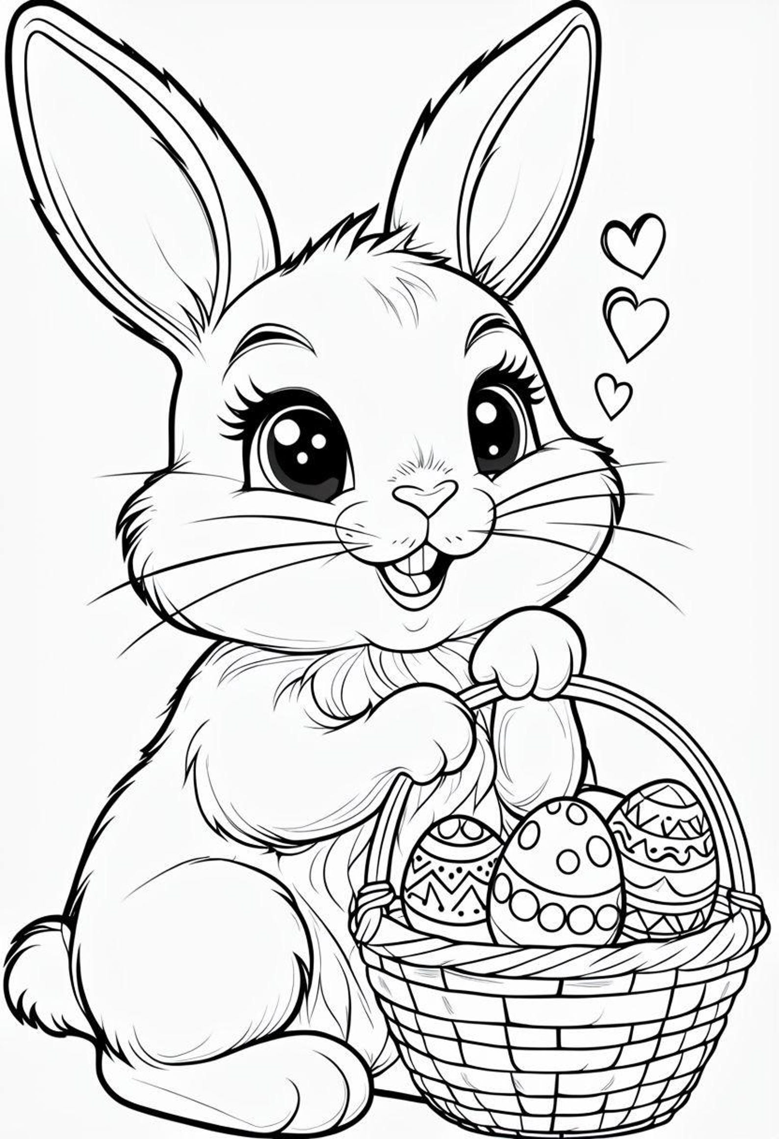 19 Page Easter Coloring Book for Kids | Printable Digital Download - Etsy