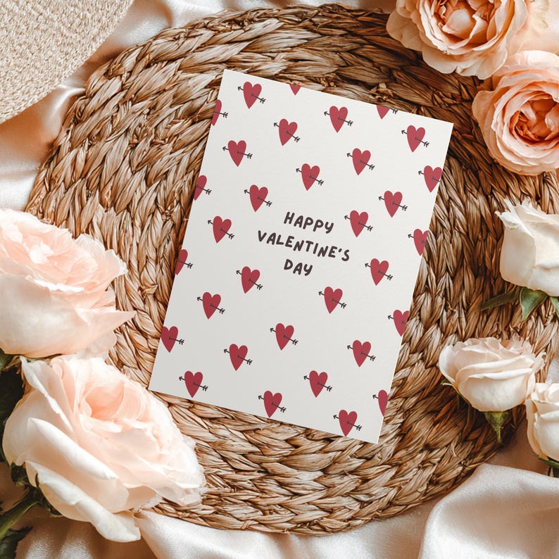 Valentines Day Card Printable Instant Download Romantic Love Card for ...