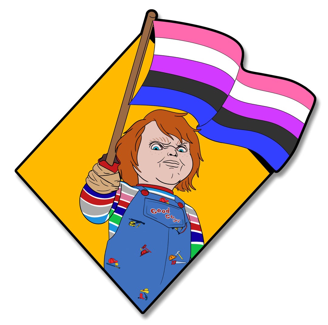 Chucky With Pride Flag - Etsy