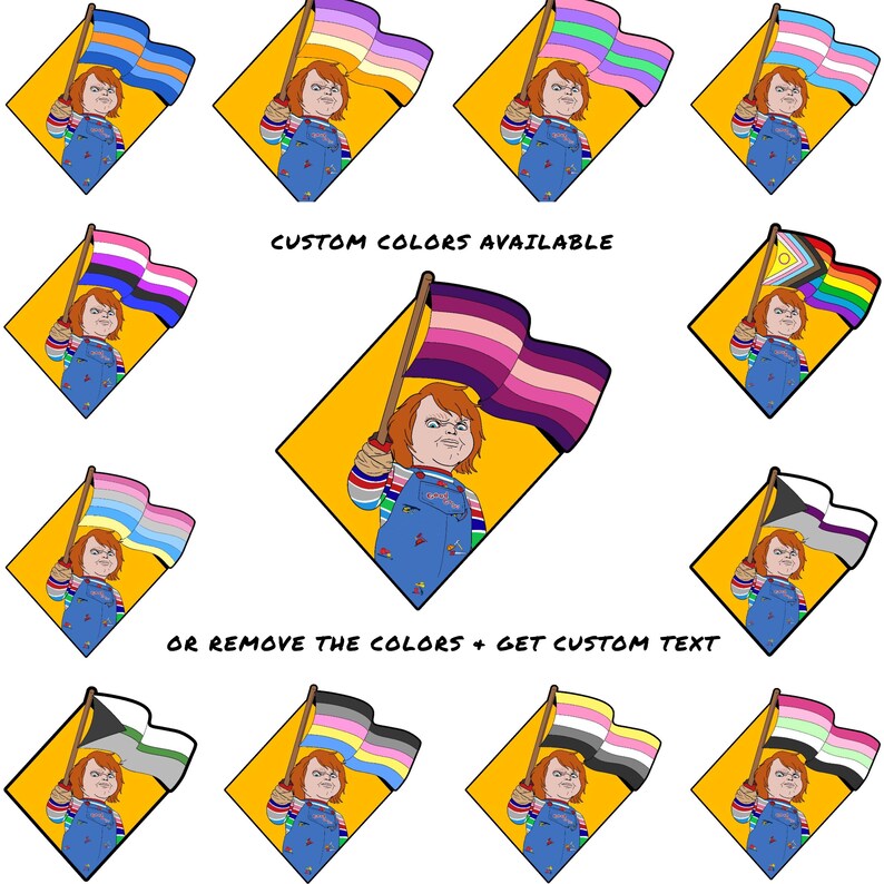 Chucky With Pride Flag - Etsy