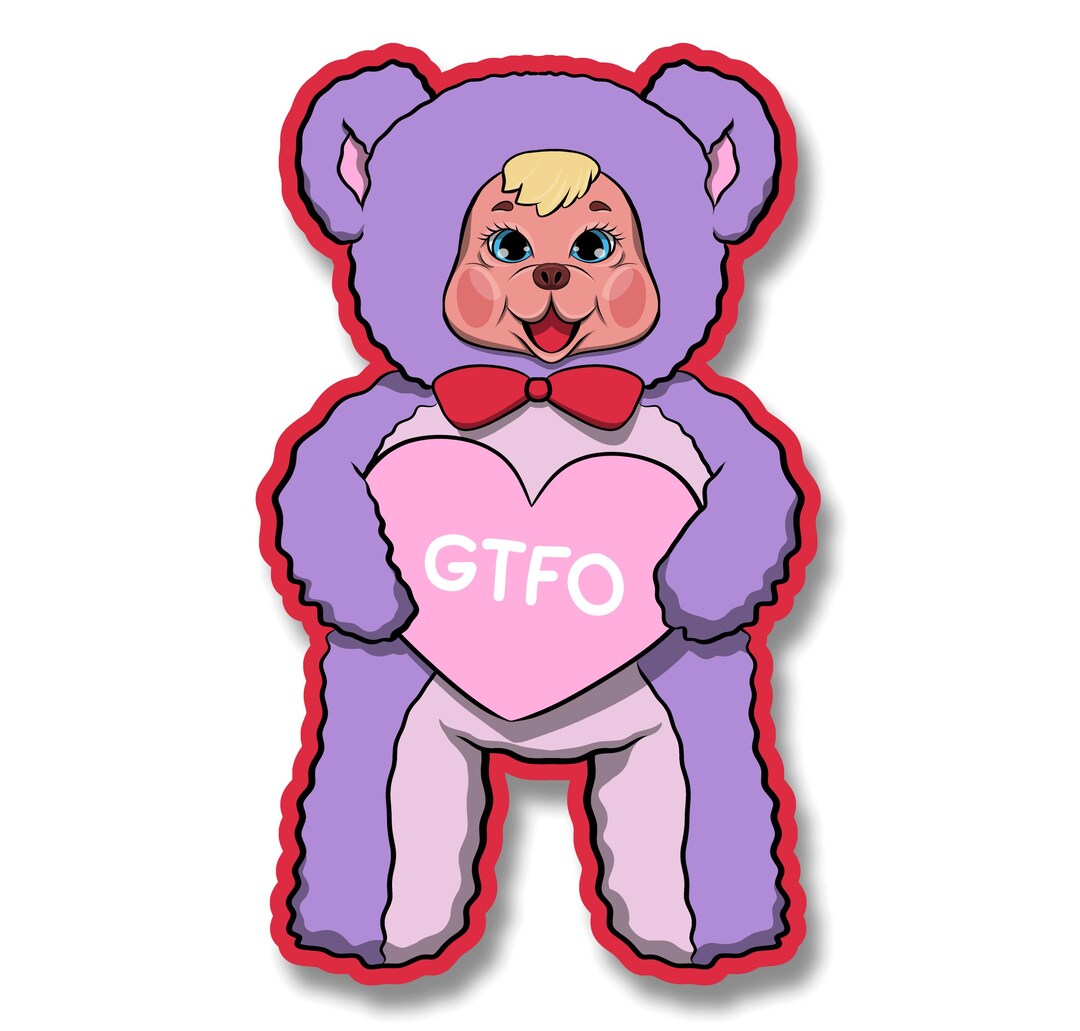 GTFO BEAR Melanie Martinez PORTALS Tour Sticker - Etsy