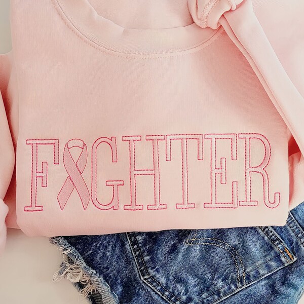 Embroidered Breast Cancer Hoodie - Etsy Embroidered Breast Cancer Hoodie - Etsy