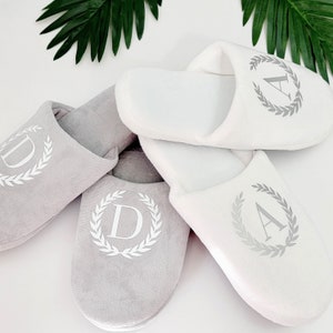 Personalized Slippers Monogrammed Slippers for Him or Her Custom Spa ...